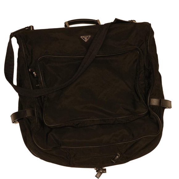 Prada | Accessories | Prada Garment Cover Nylon Black Auth Bs734 | Poshmark